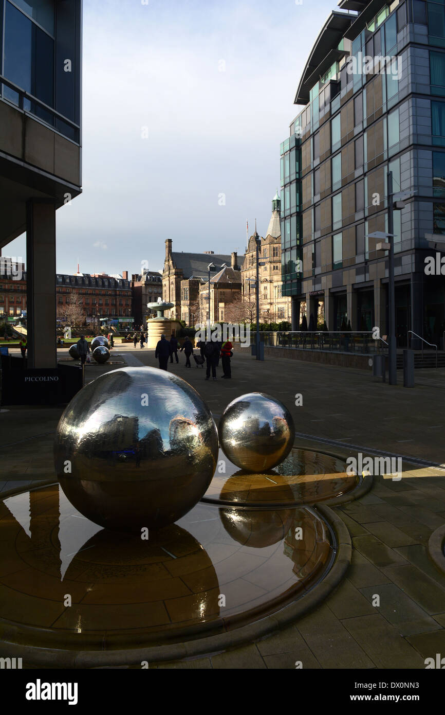 Millennium Square - City of Sheffield, England, UK Stock Photo - Alamy