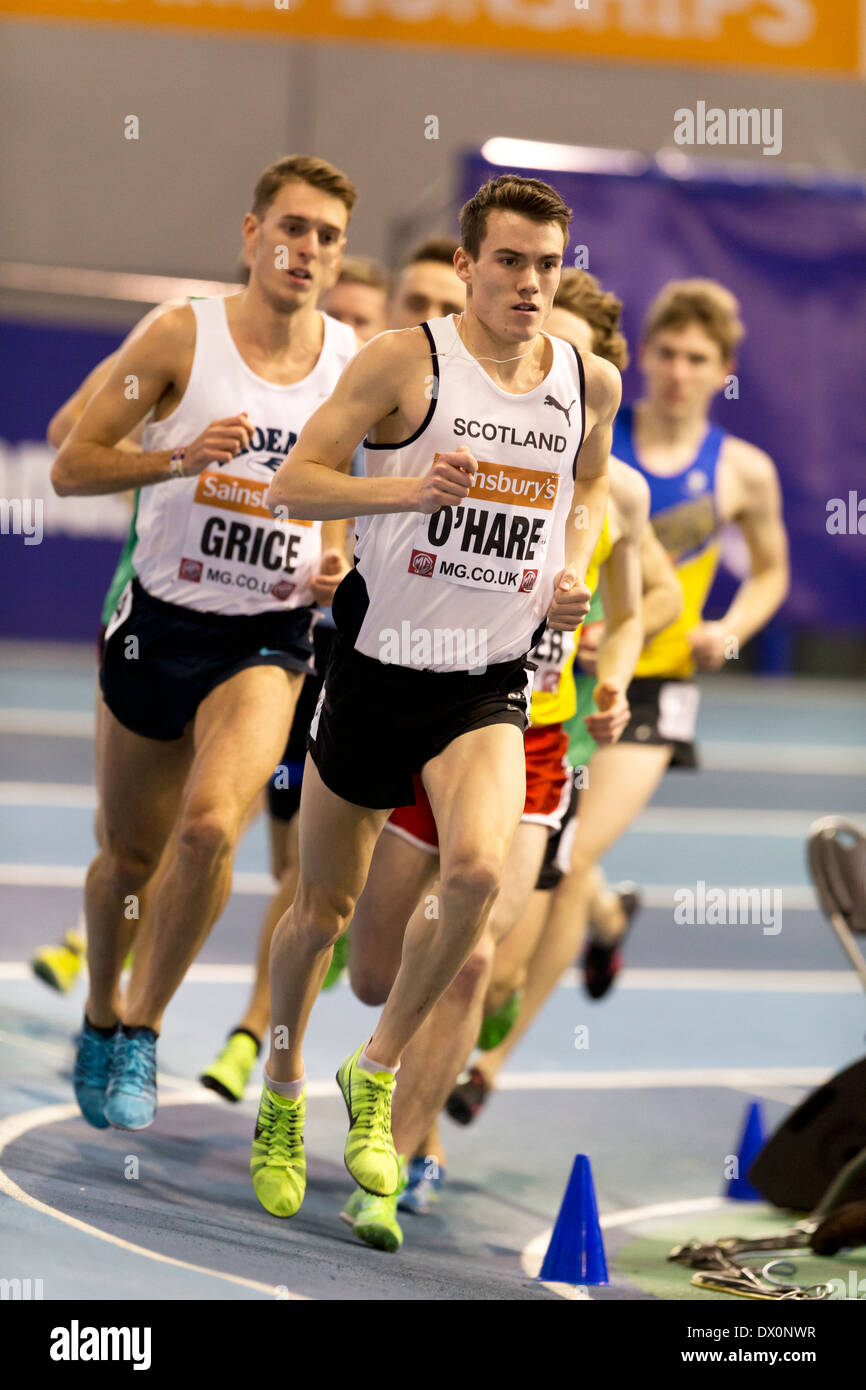 Charlie GRICE & Chris O'HARE 1500m Men Final British Athletics Indoor ...