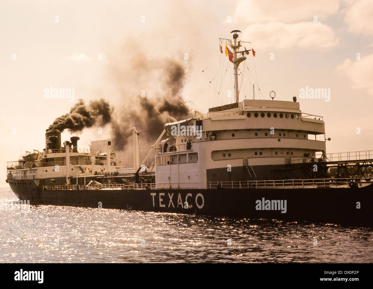 Old Tanker Texaco Newcastle in the port of Port Sudan Stock Photo - Alamy
