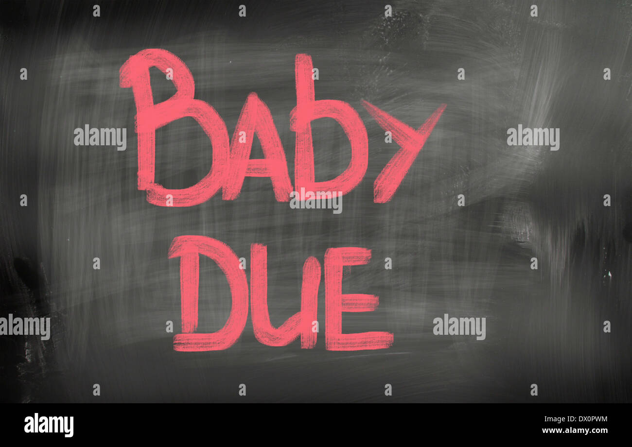 Baby Due Concept Stock Photo - Alamy