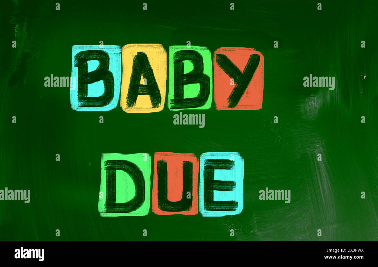 Baby Due Concept Stock Photo - Alamy