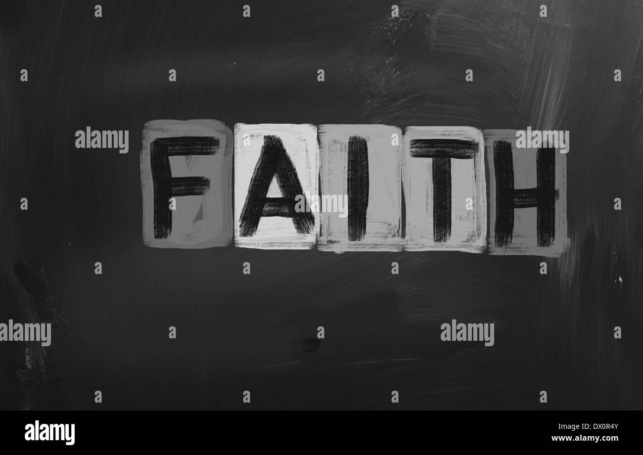 Christian faith concept Black and White Stock Photos & Images - Alamy