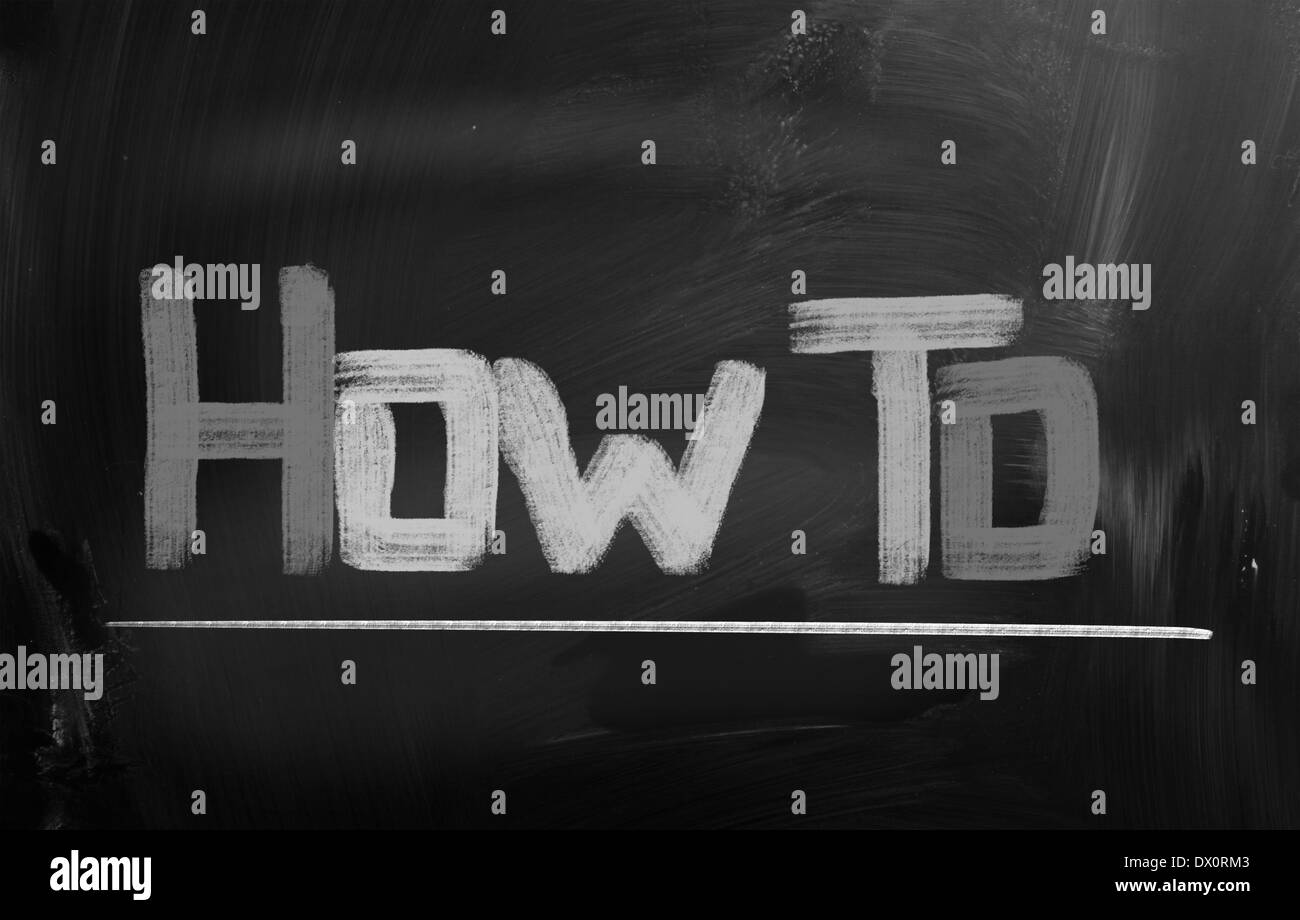 How To Concept Stock Photo - Alamy