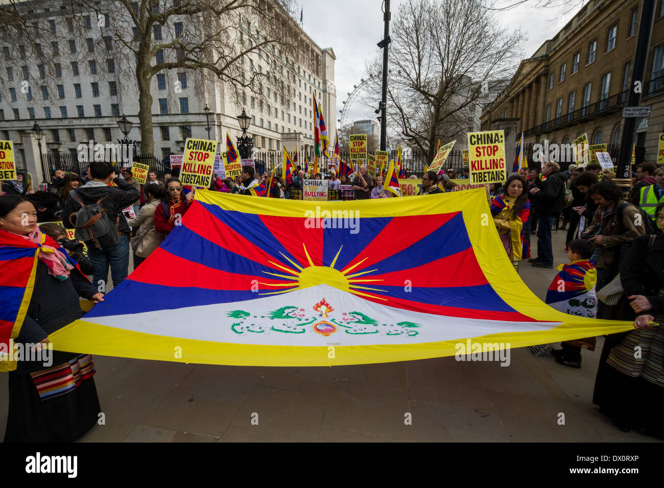 Annual Tibet protest march for Freedom from Chinese occupation in ...