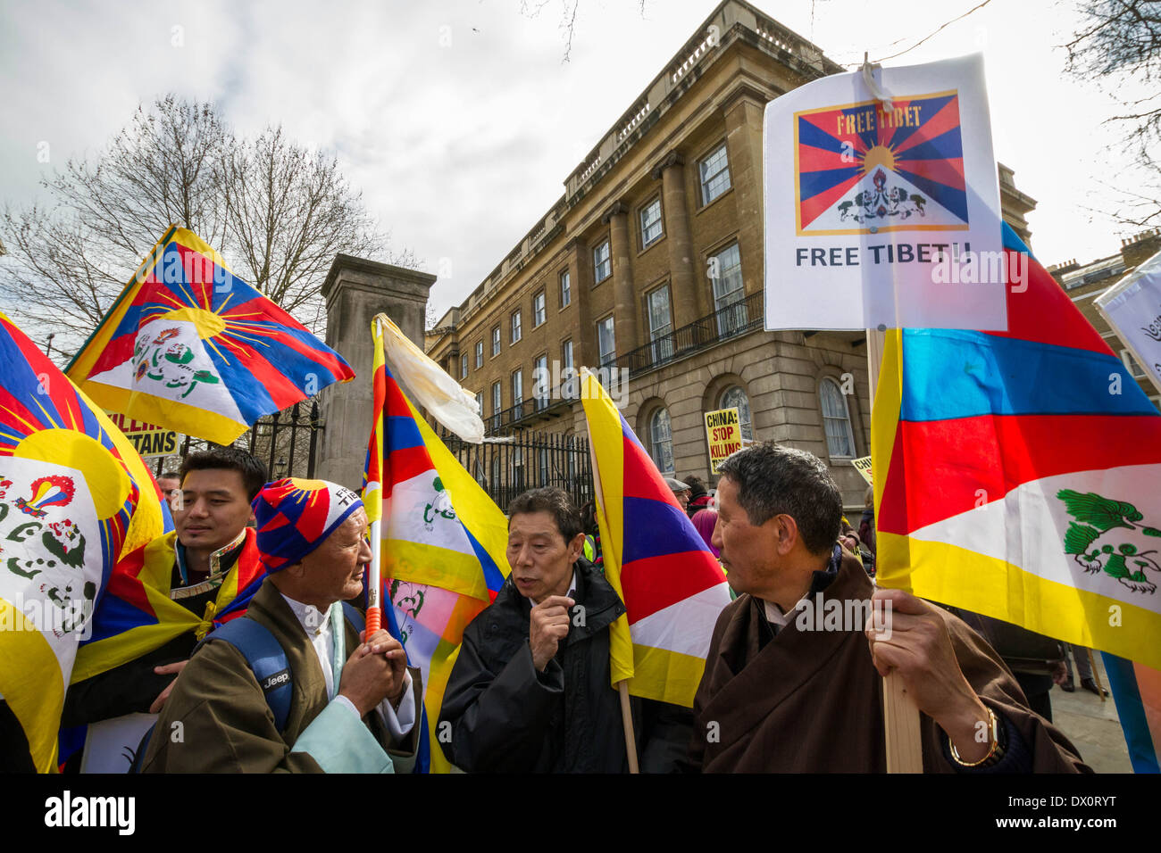 Annual Tibet protest march for Freedom from Chinese occupation in ...