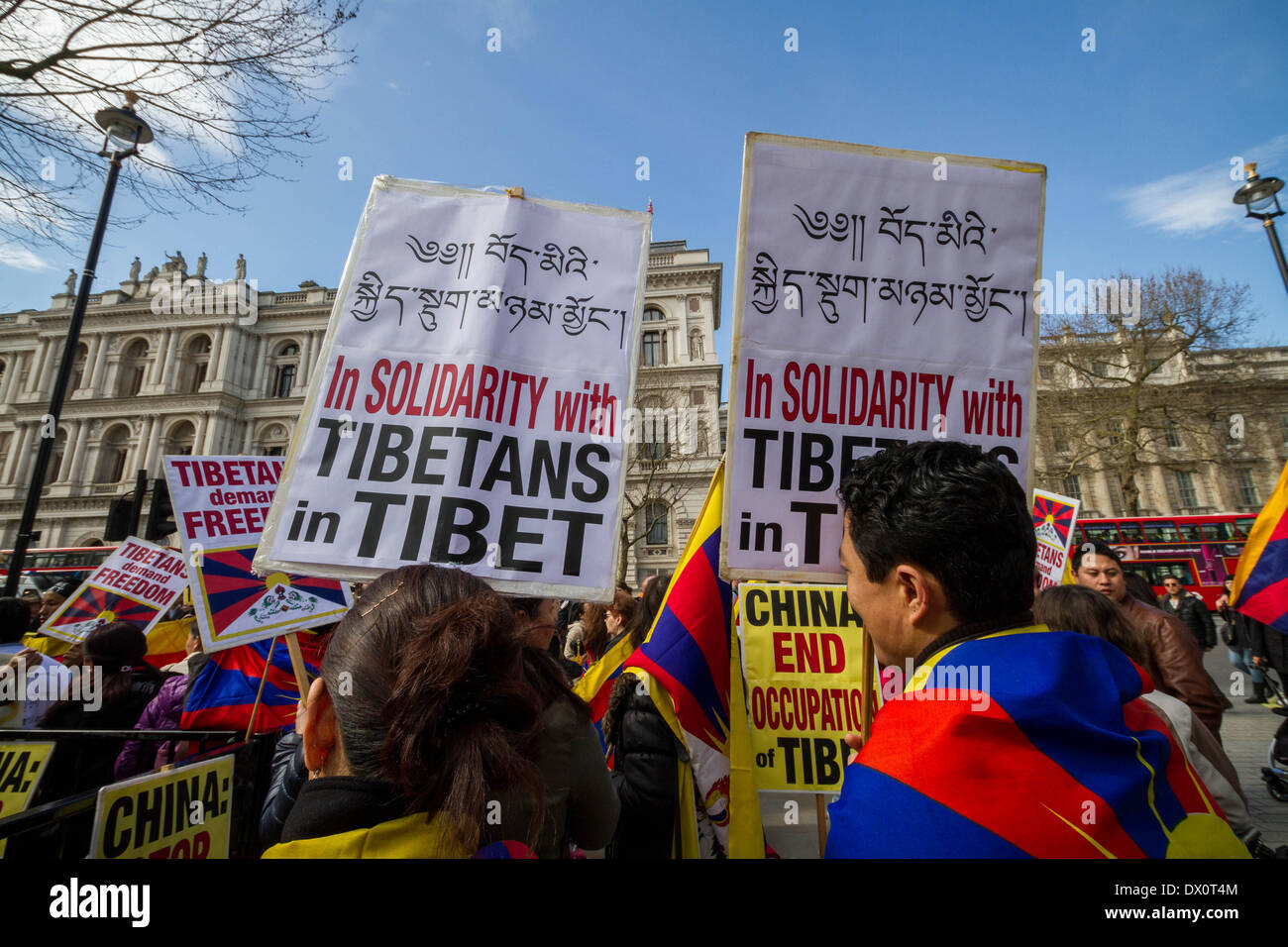 Annual Tibet protest march for Freedom from Chinese occupation in ...