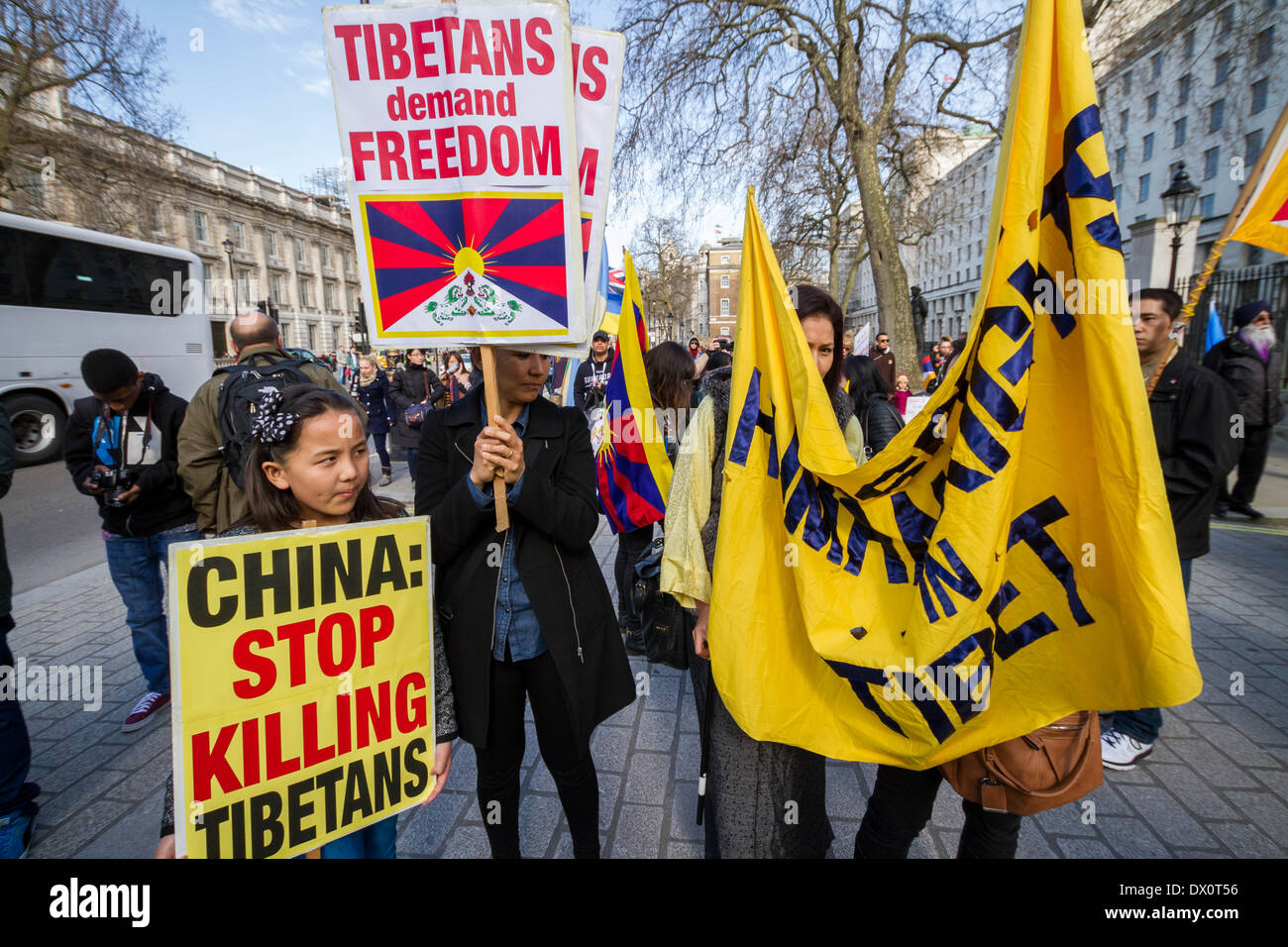 Tibet protest hi-res stock photography and images - Alamy