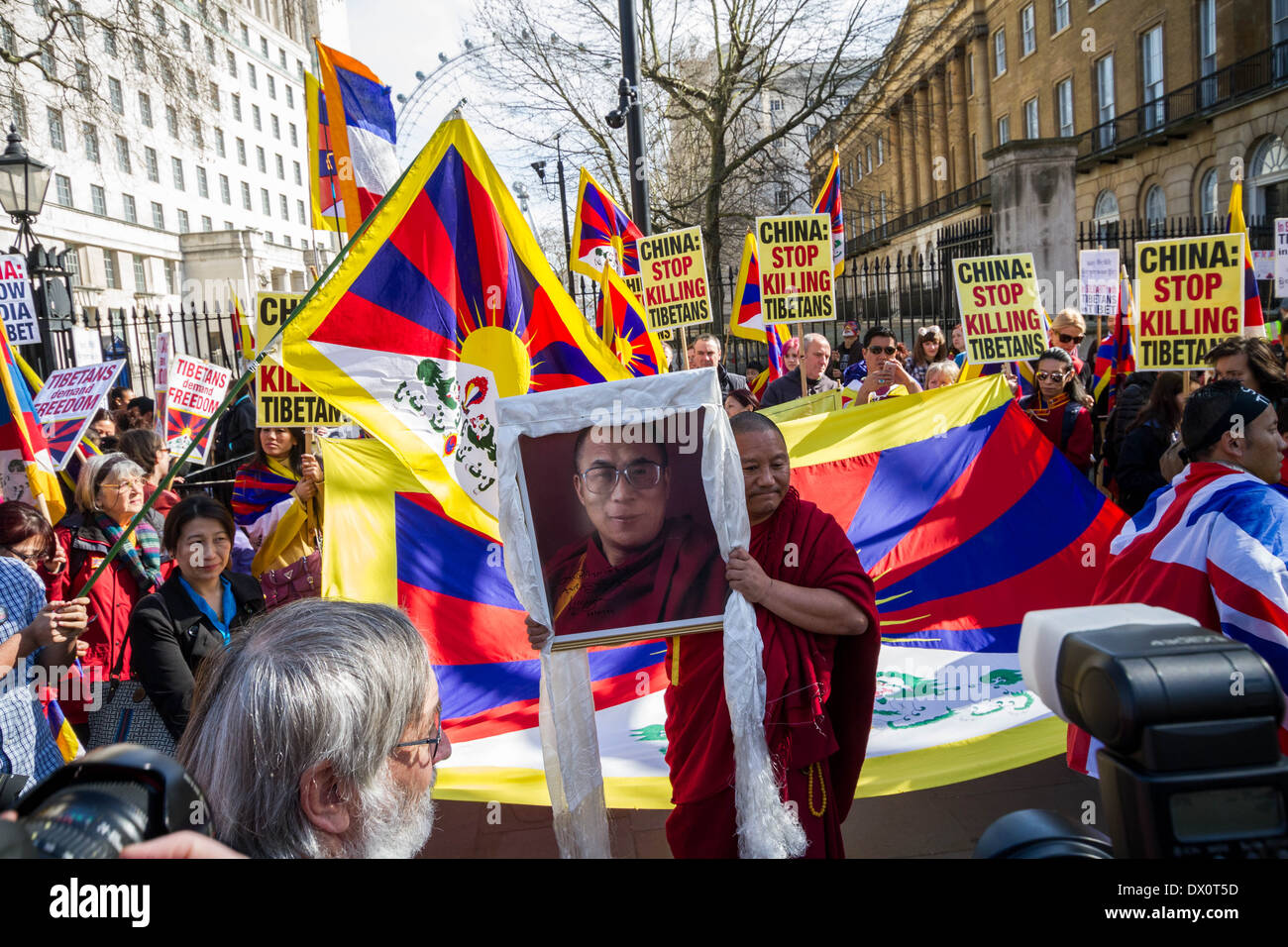 Annual Tibet protest march for Freedom from Chinese occupation in ...