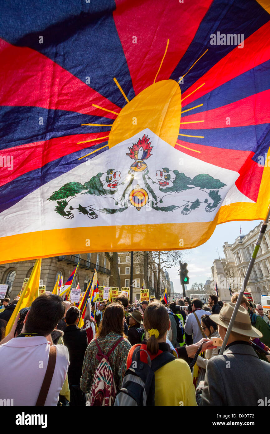 Annual Tibet protest march for Freedom from Chinese occupation in ...