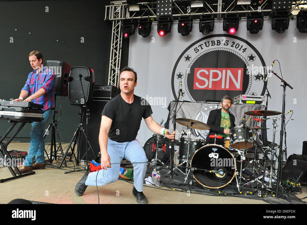 Austin, Texas, USA. 14th Mar, 2014. Gerrit Welmers with Future Islands ...