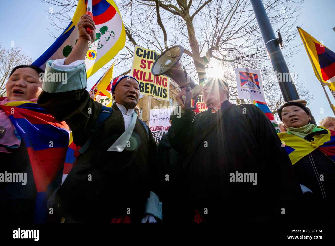 Annual Tibet protest march for Freedom from Chinese occupation in ...