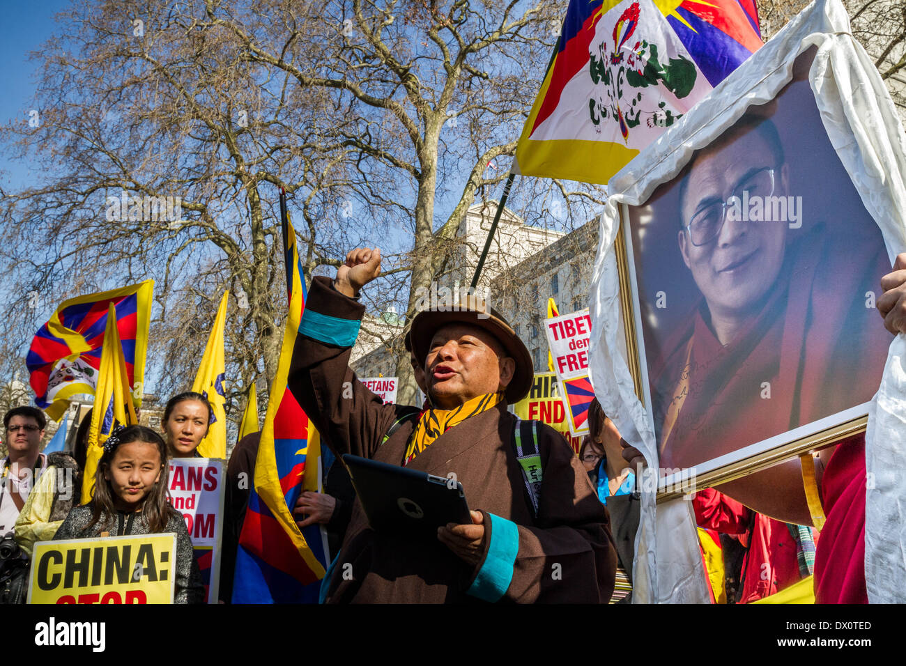 Annual Tibet protest march for Freedom from Chinese occupation in ...