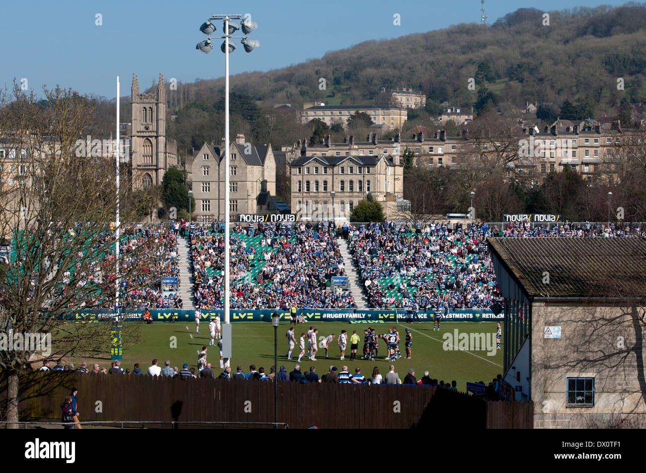 Bath rugby ground, Somerset, England, UK Stock Photo - Alamy