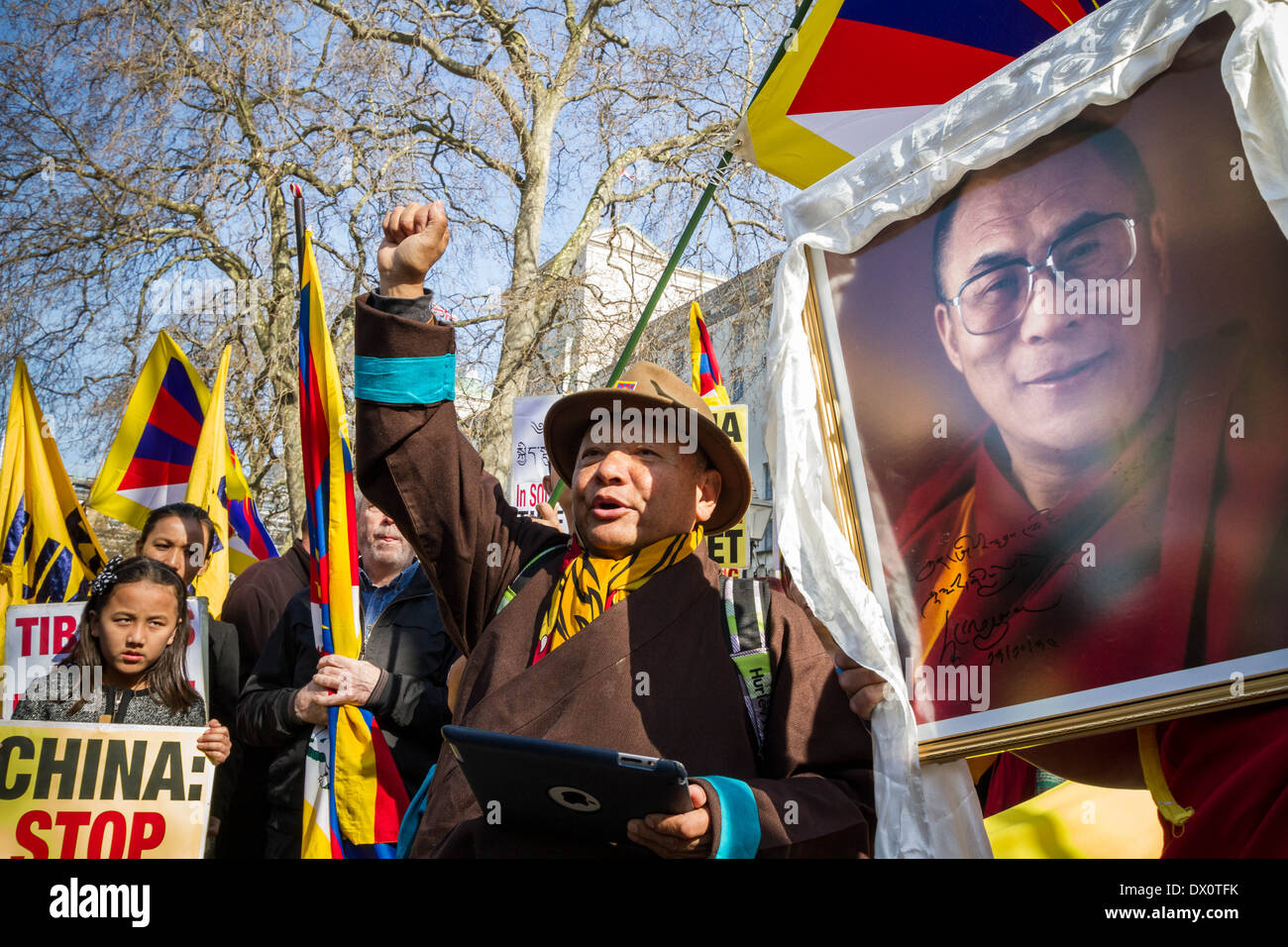 Annual Tibet protest march for Freedom from Chinese occupation in ...