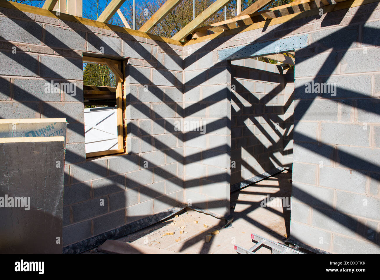 Construction work underway on a house Stock Photo - Alamy