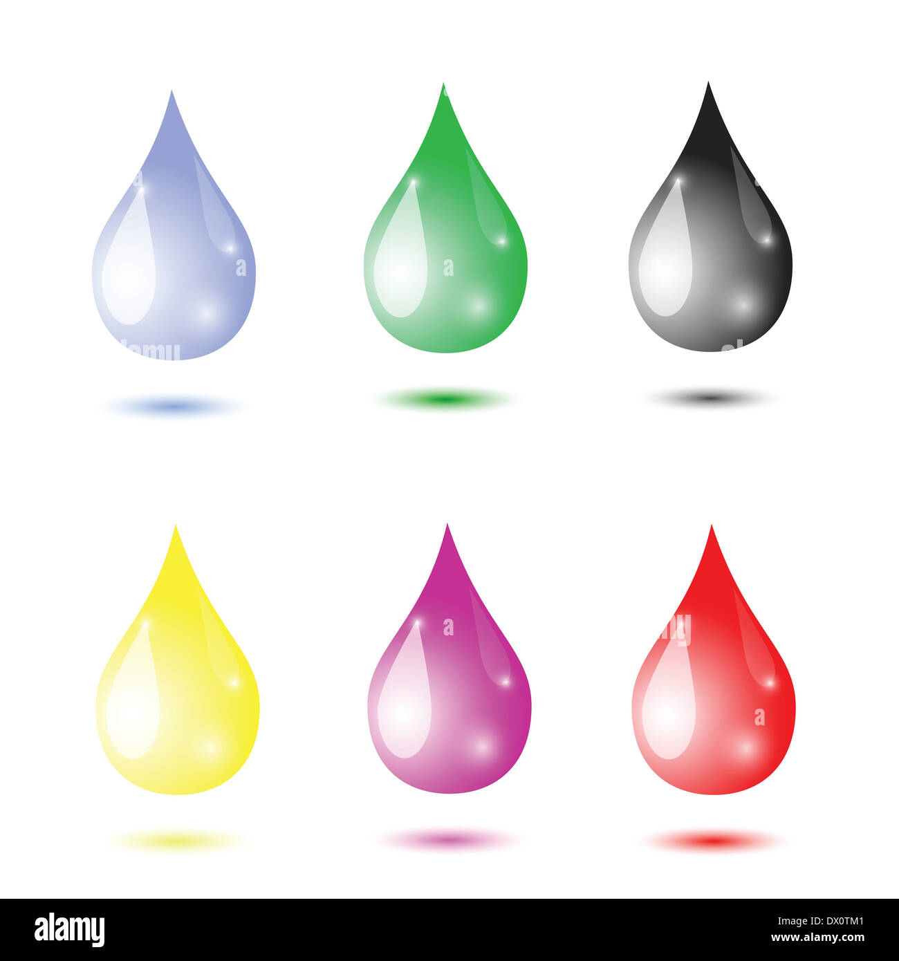 colorful illustration with water drops for your design Stock Photo - Alamy