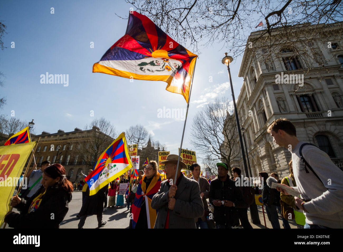 Annual Tibet protest march for Freedom from Chinese occupation in ...