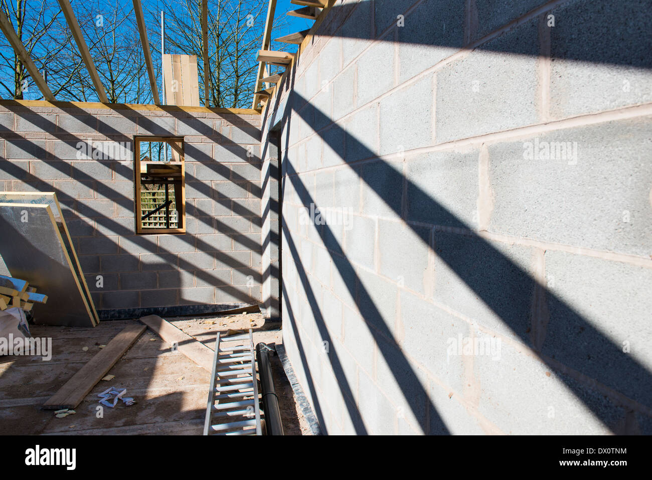 Construction work underway on a house Stock Photo - Alamy