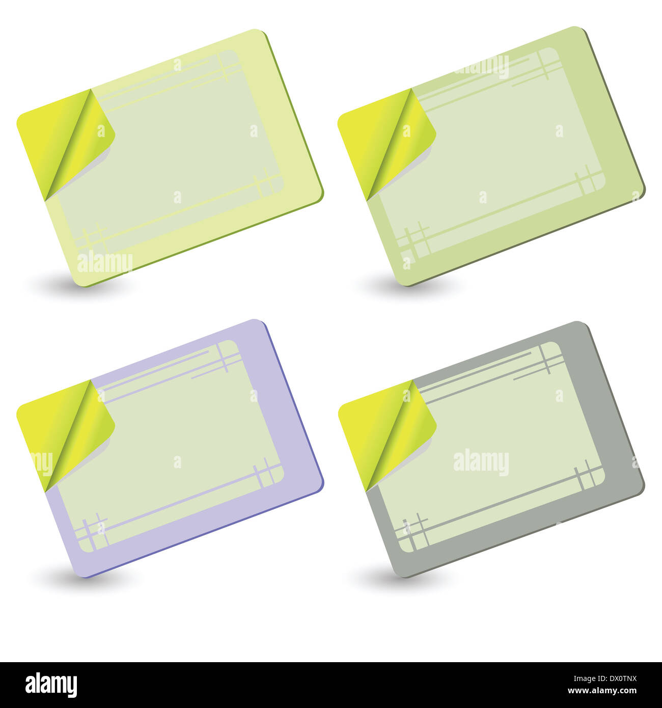 colorful illustration with cards for your design Stock Photo - Alamy