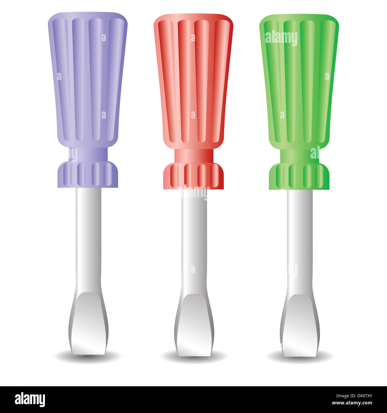 colorful illustration with screwdrivers for your design Stock Photo - Alamy