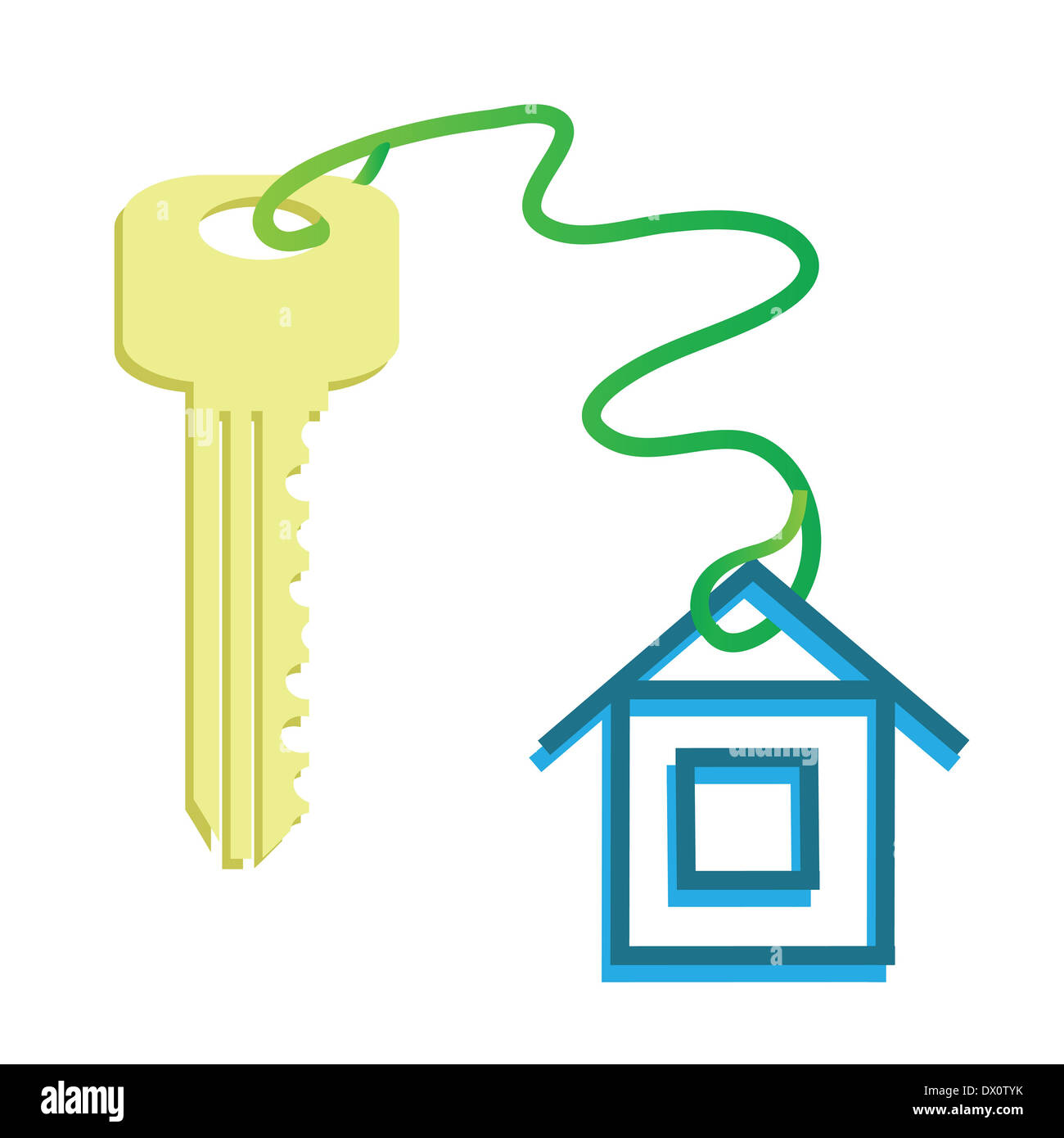 colorful illustration with key for your design Stock Photo - Alamy