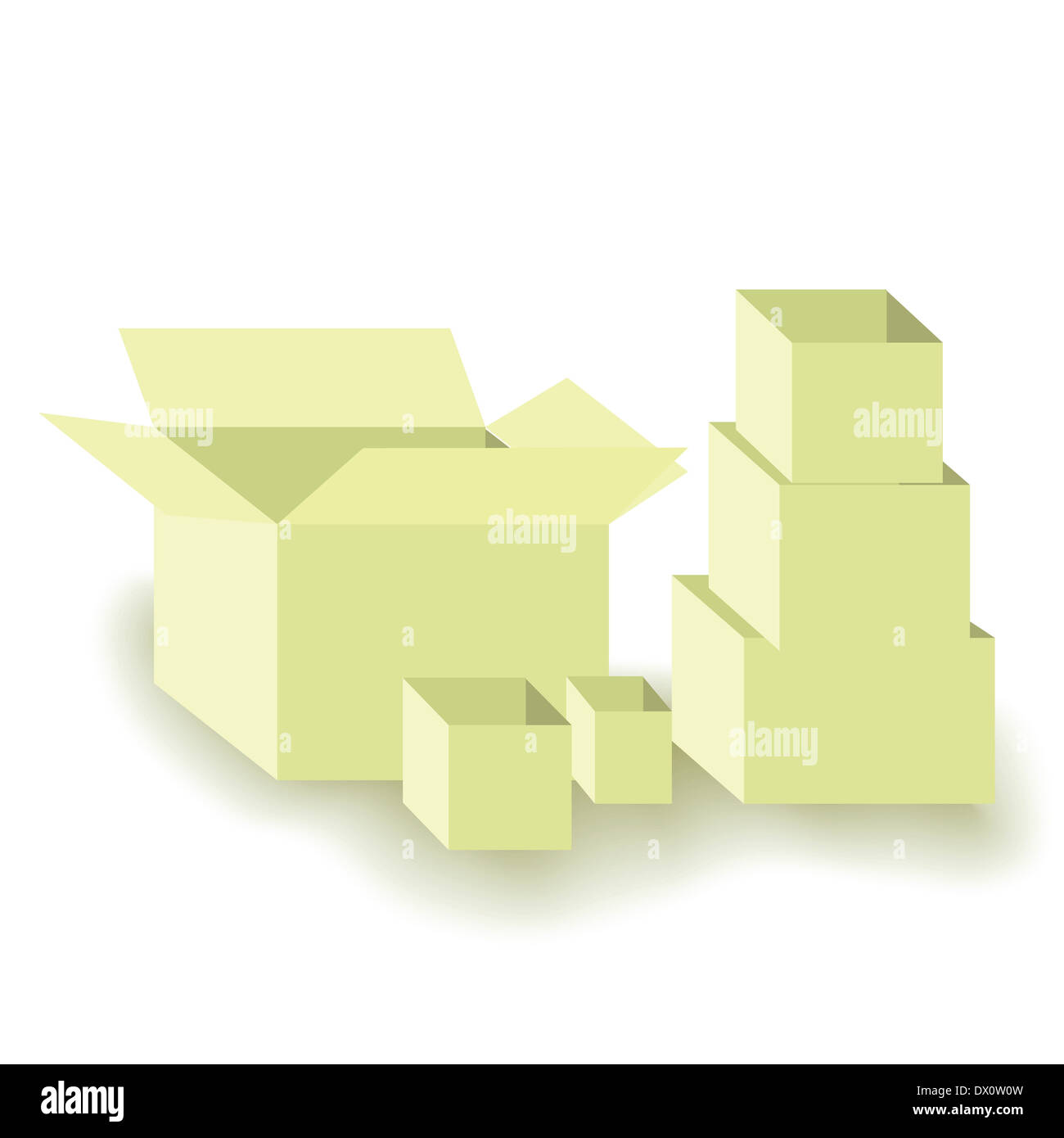 colorful illustration with boxes for your design Stock Photo - Alamy