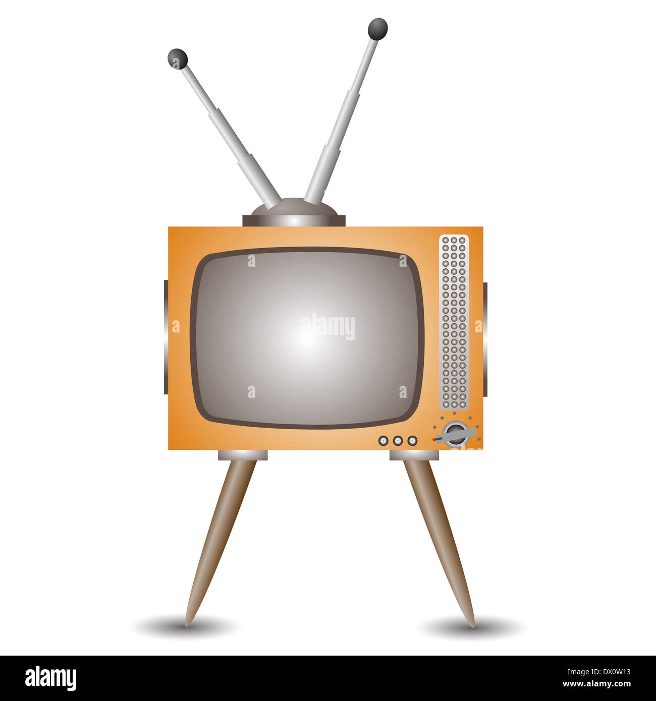 colorful illustration with old tv for your design Stock Photo - Alamy