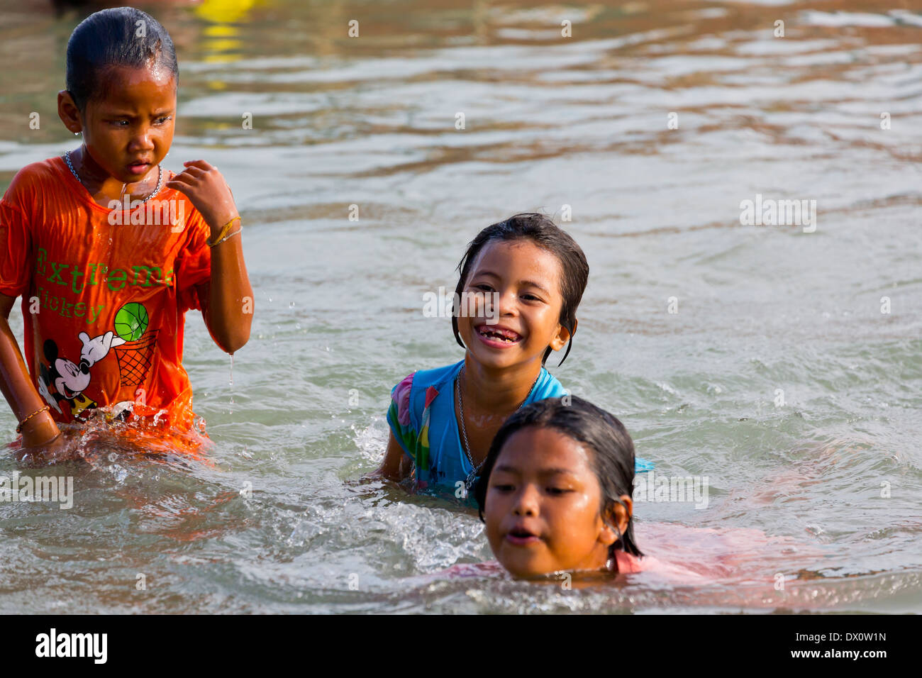 Sea Gypsy Kids on Rawai Beach, Phuket, Thailand Stock Photo - Alamy