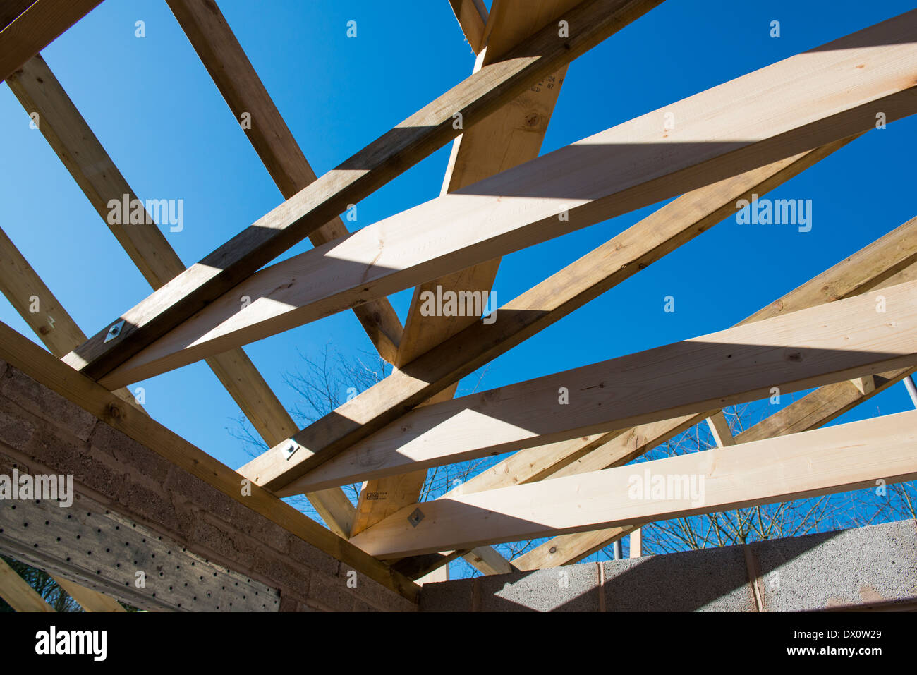 Construction work underway on a house Stock Photo - Alamy
