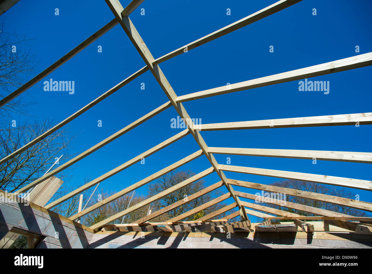 Construction work on a house Stock Photo - Alamy