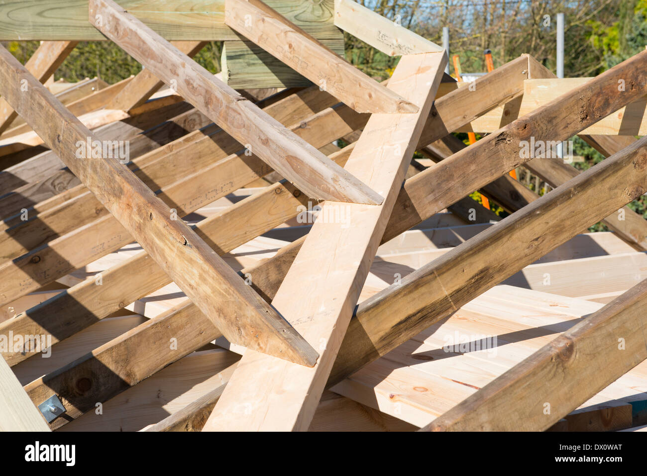 Construction work on a house Stock Photo - Alamy