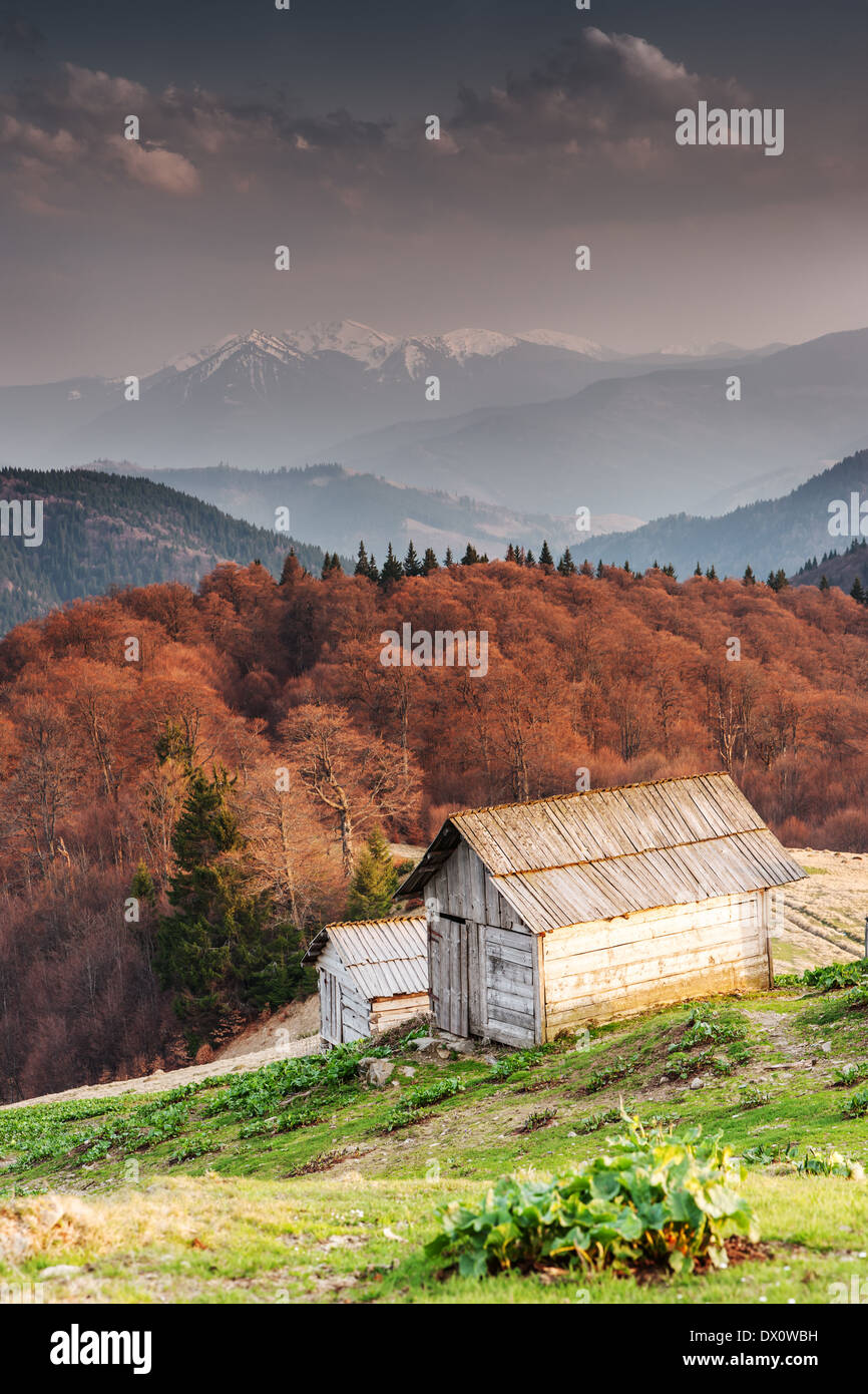 Mountain snow in spring hi-res stock photography and images - Alamy