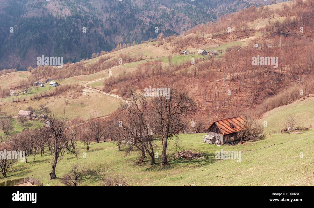 Mountain snow in spring hi-res stock photography and images - Alamy
