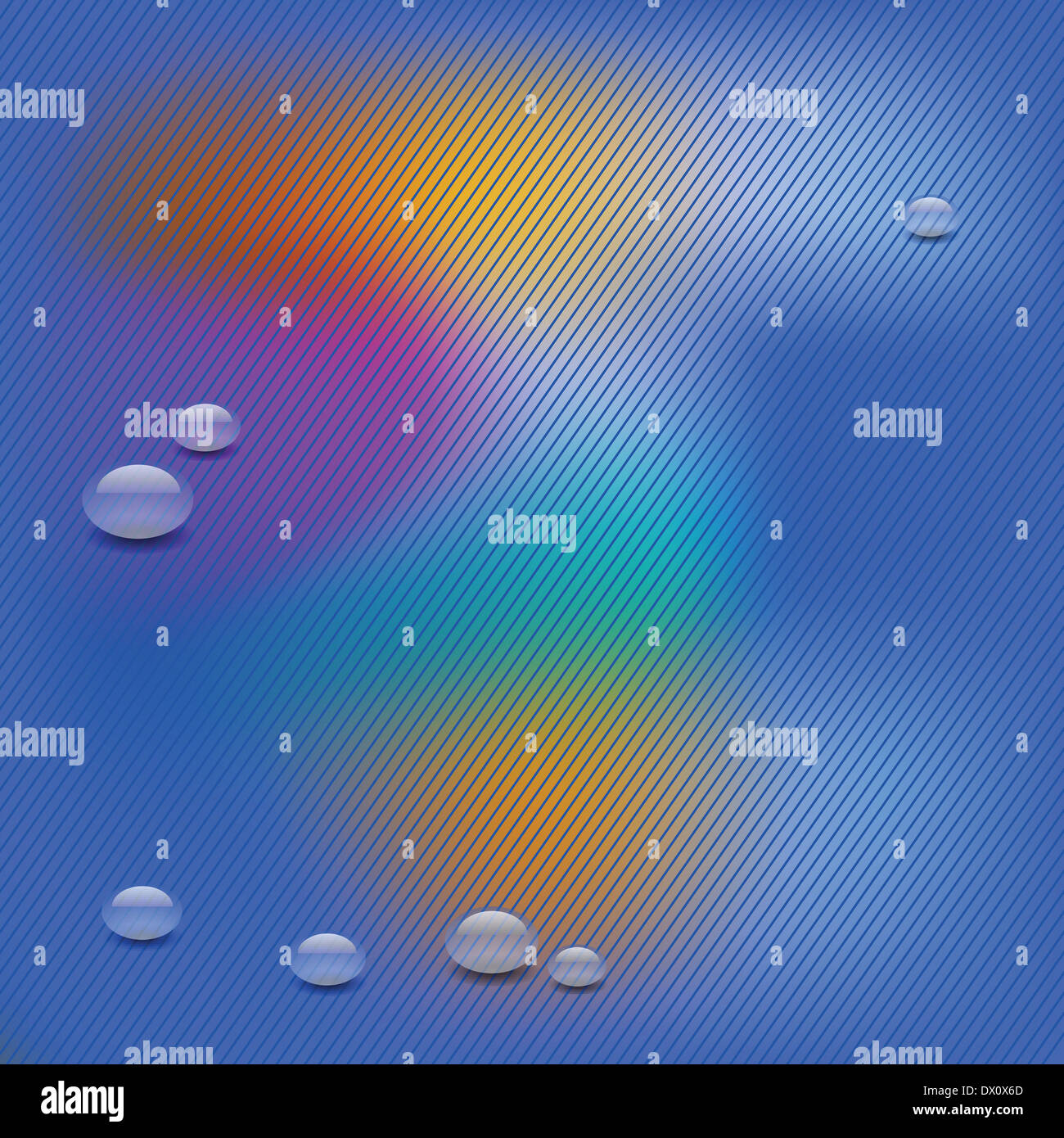 colorful illustration with water drop background for your design Stock ...