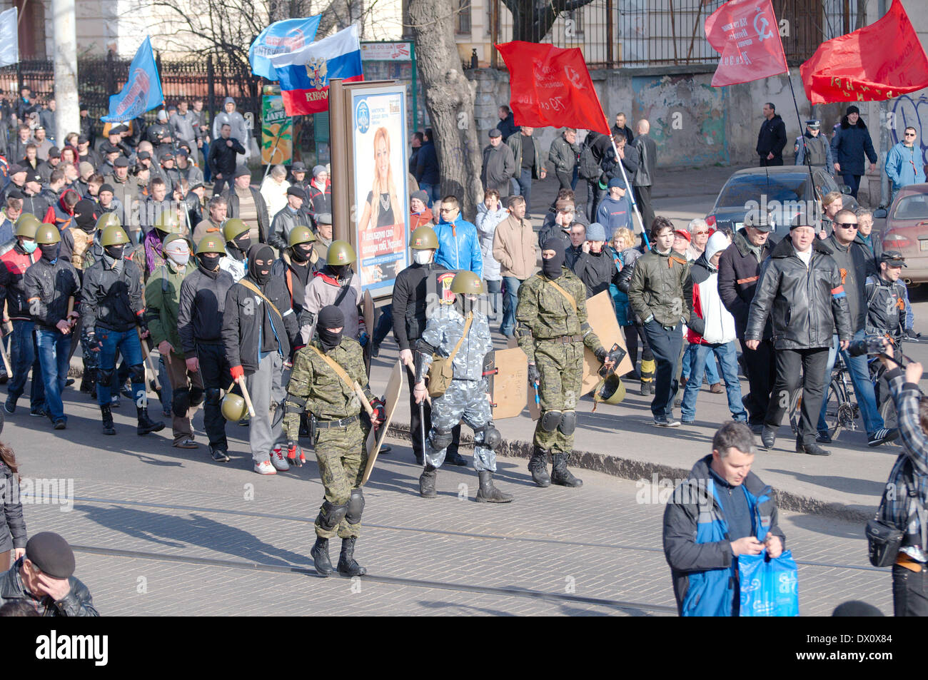 Odessa, Ukraine. 16th March, 2014. People's Assembly Antimaidan ...