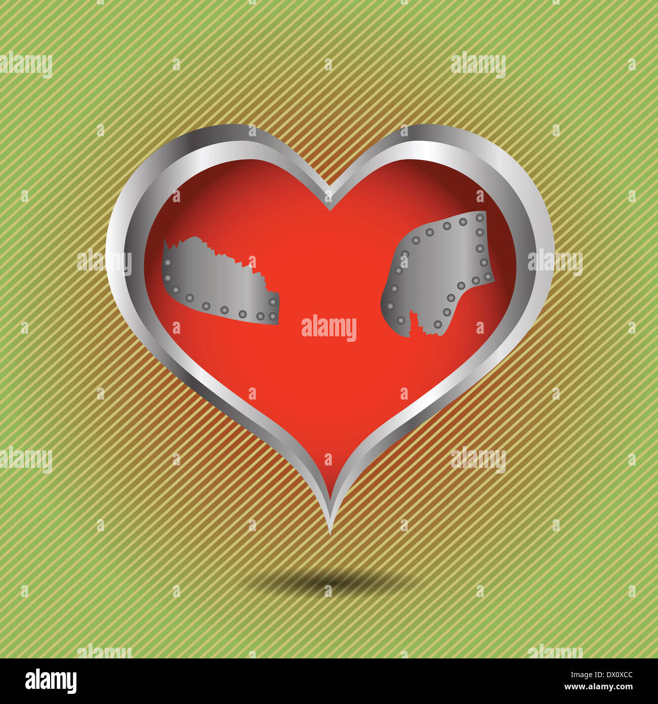colorful illustration with abstract red heart for your design Stock ...