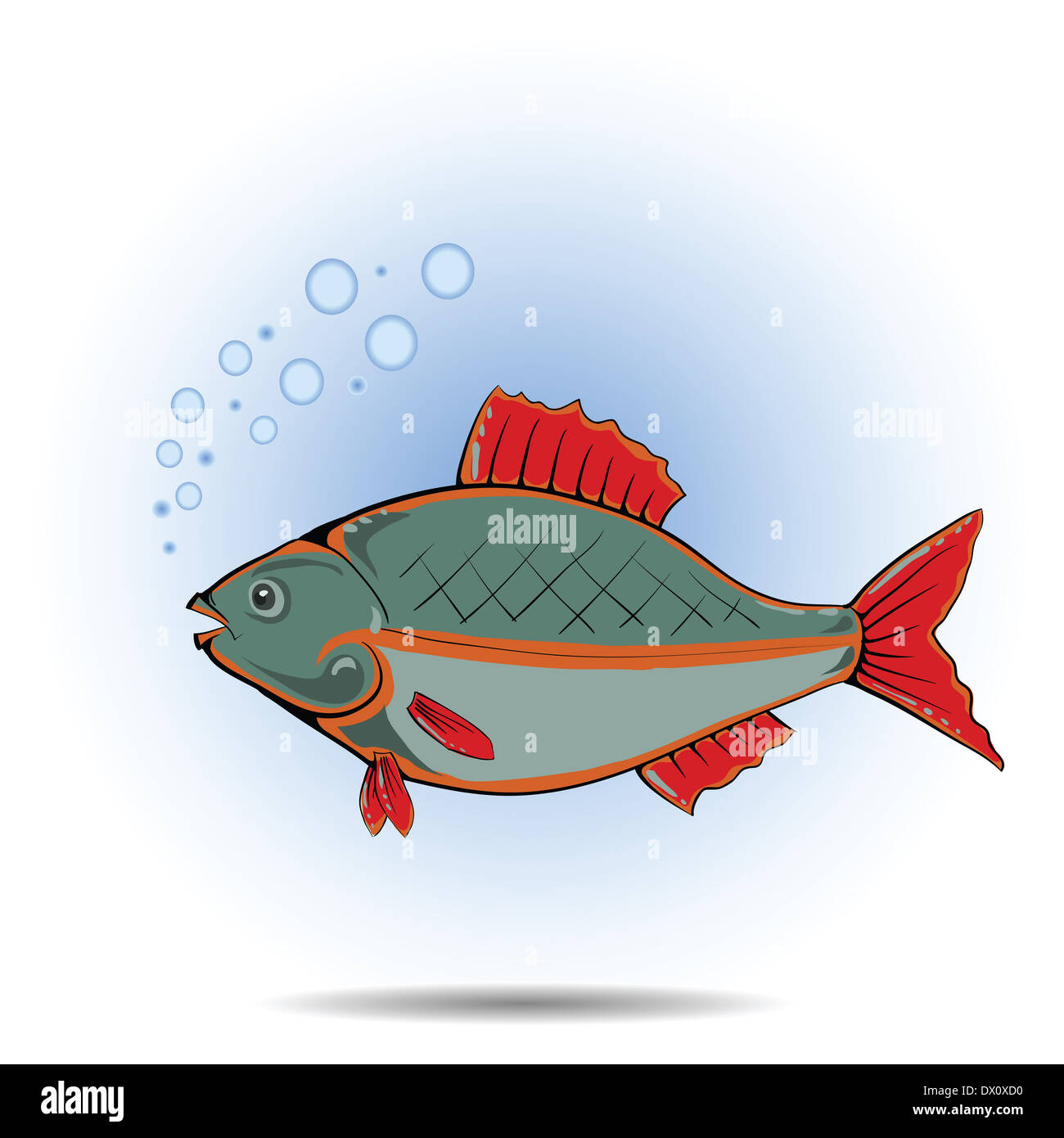 colorful illustration with fish for your design Stock Photo - Alamy