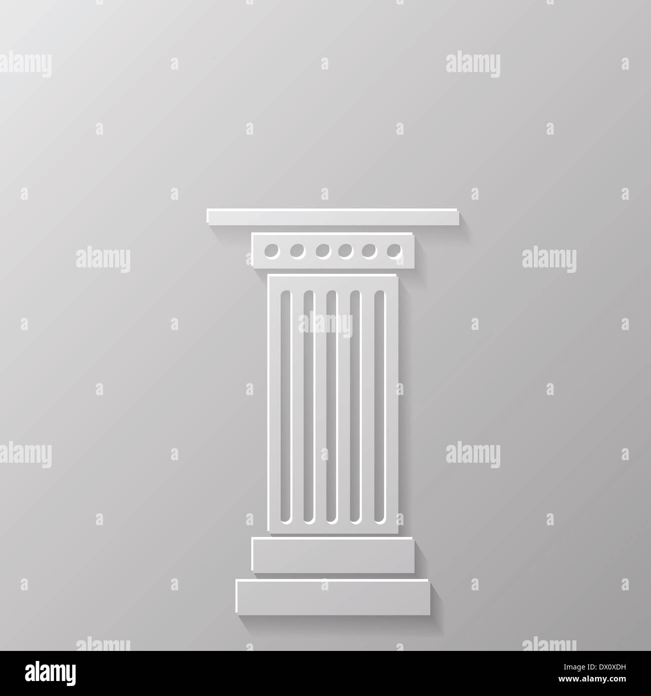 colorful illustration with column icon for your design Stock Photo - Alamy