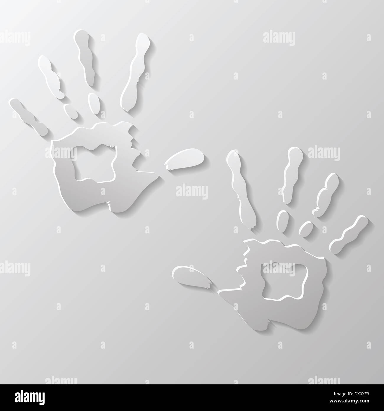 illustration with two hands for your design Stock Photo - Alamy