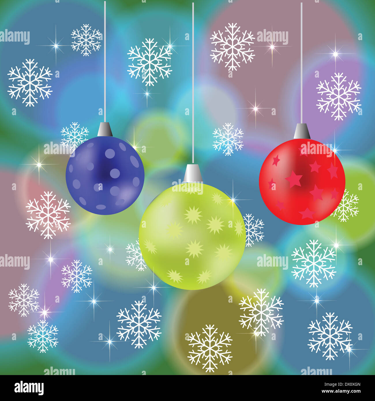 colorful illustration with abstract christmas background for your ...