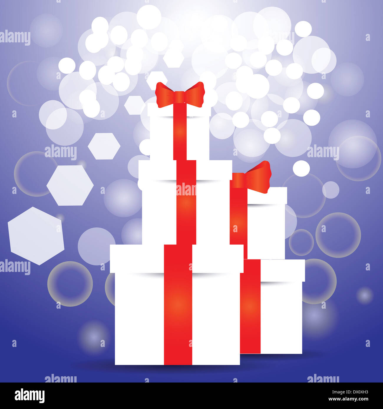 colorful illustration with gift box for your design Stock Photo - Alamy