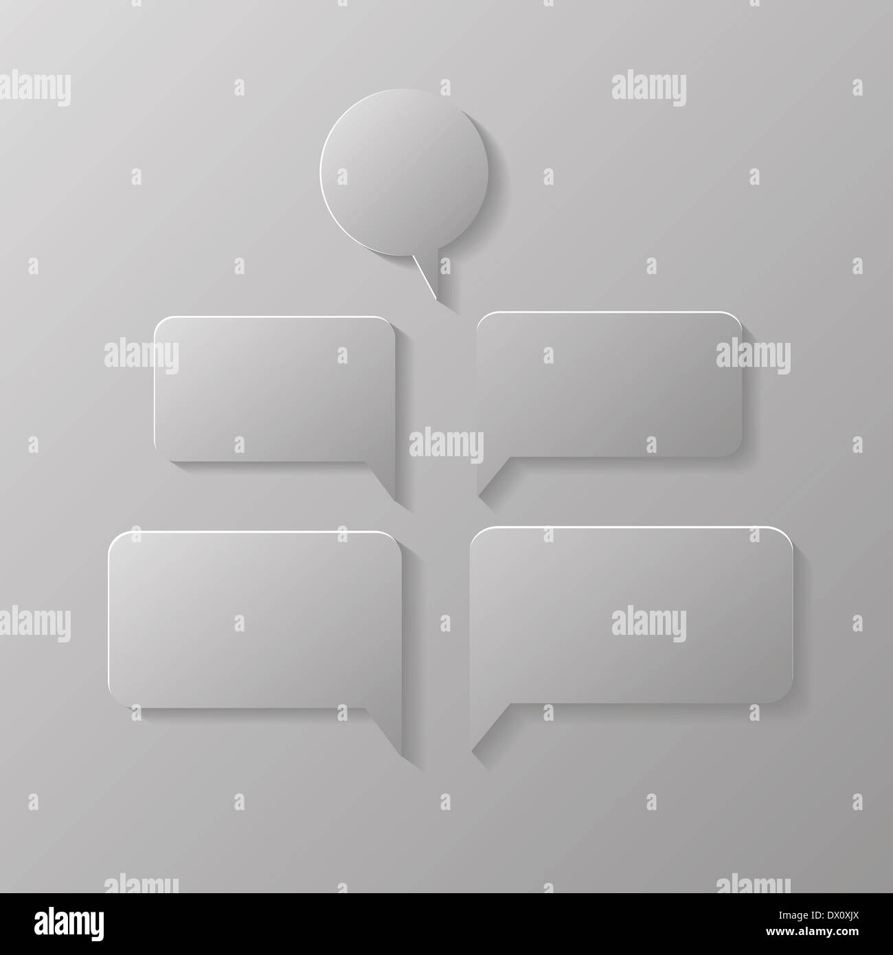 illustration with speech bubbles for your design Stock Photo - Alamy