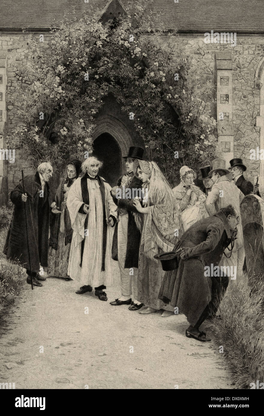 The Christening, circa 1900 Stock Photo - Alamy