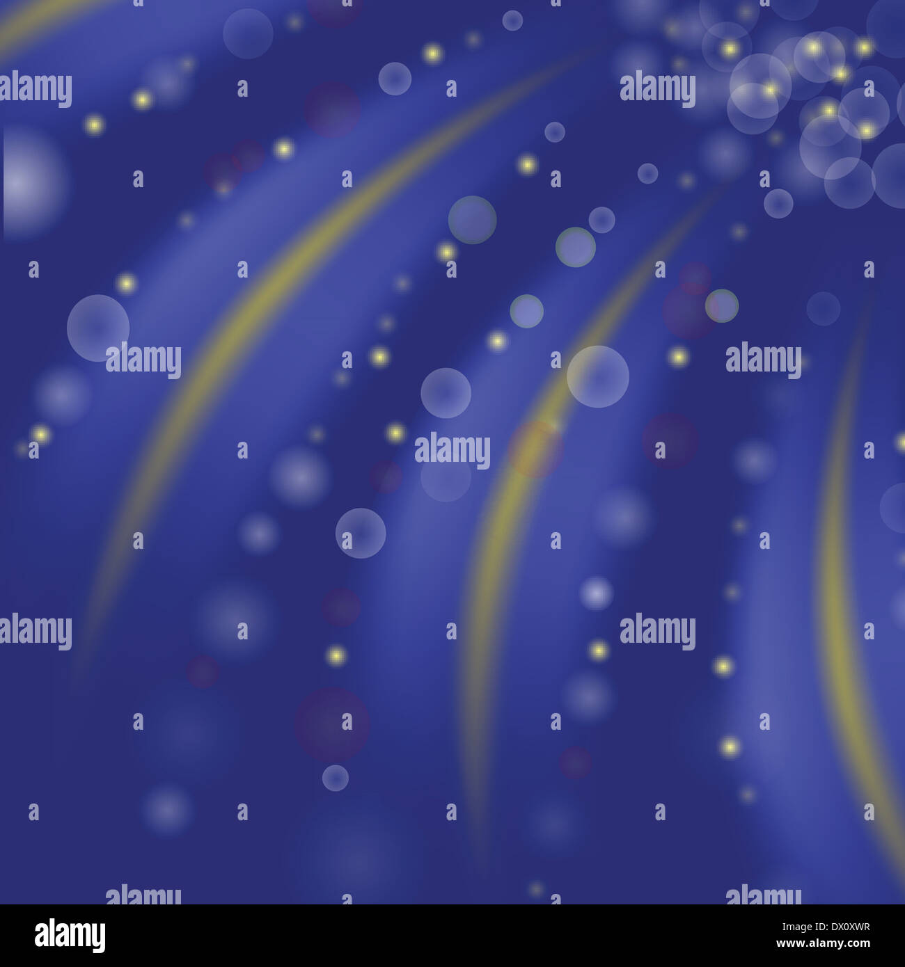 colorful illustration with starry blue background for your design Stock ...