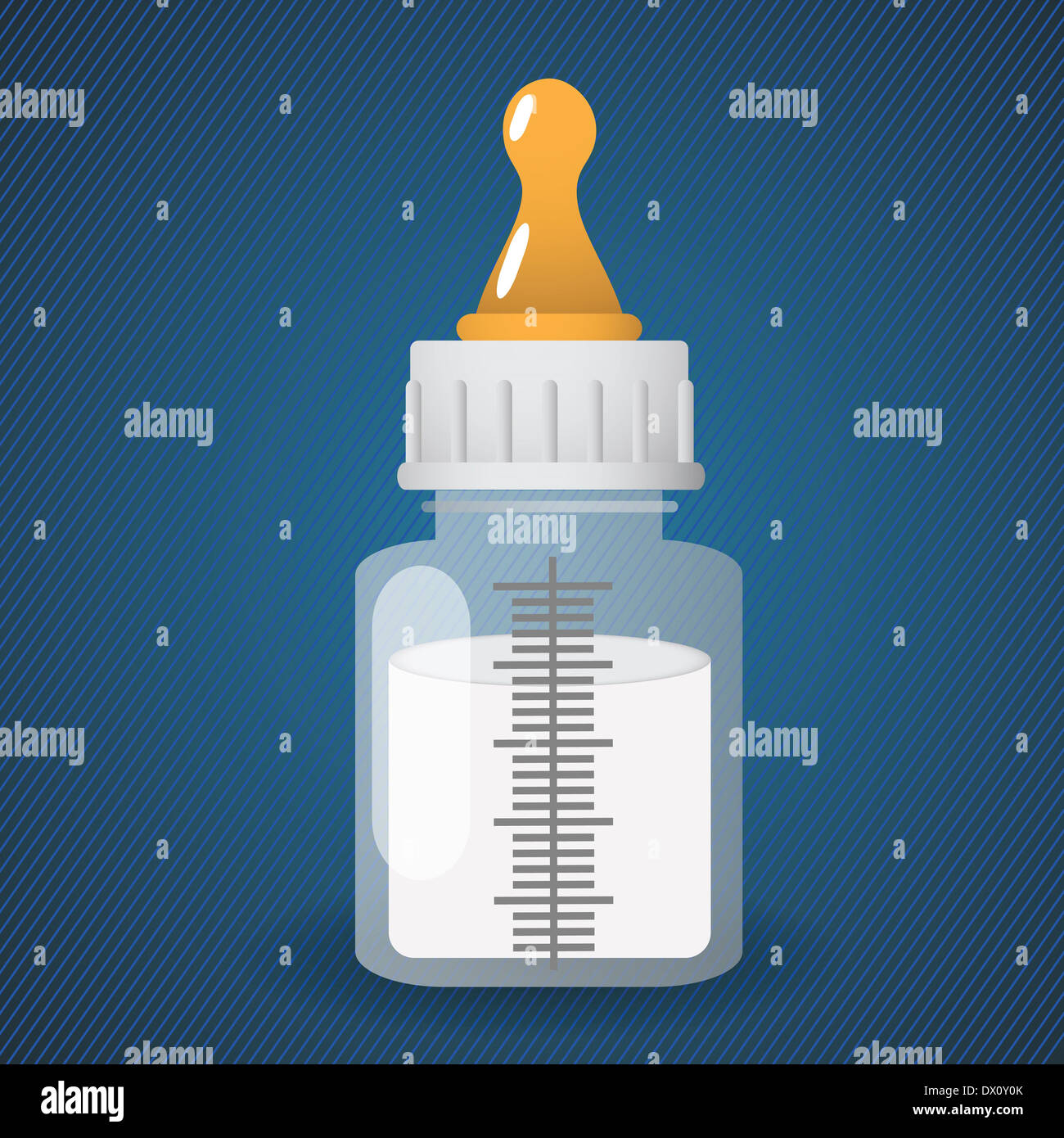 colorful illustration with baby bottle for your design Stock Photo - Alamy
