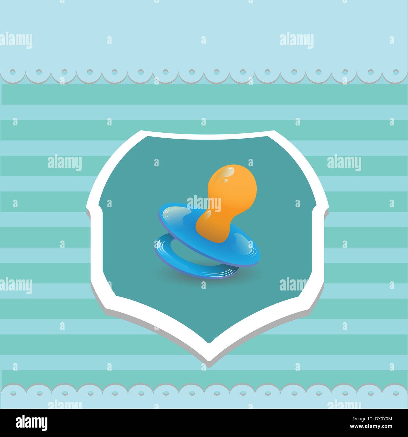 colorful illustration with baby card for your design Stock Photo - Alamy