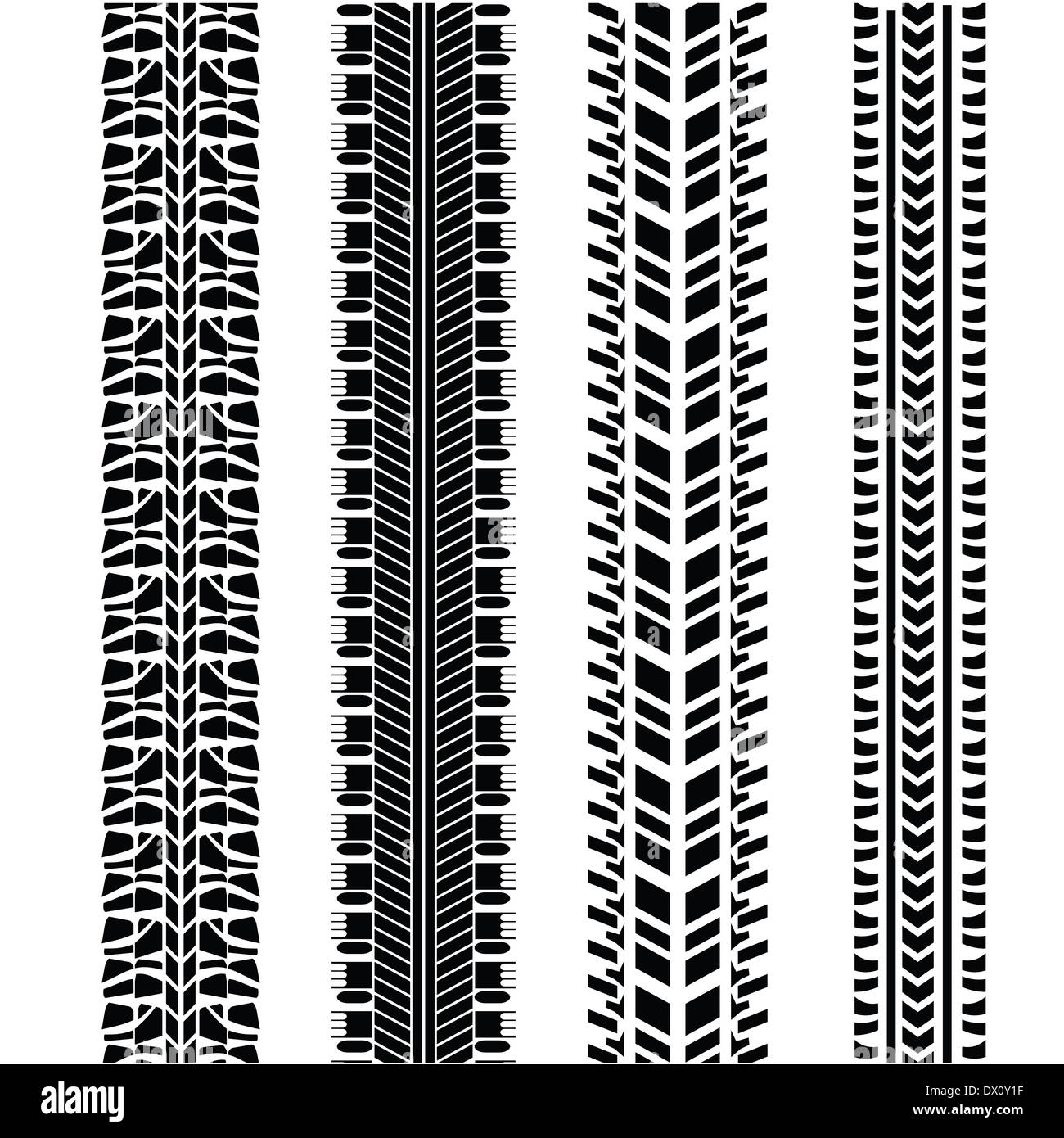 illustration with tire prints for your design Stock Photo - Alamy