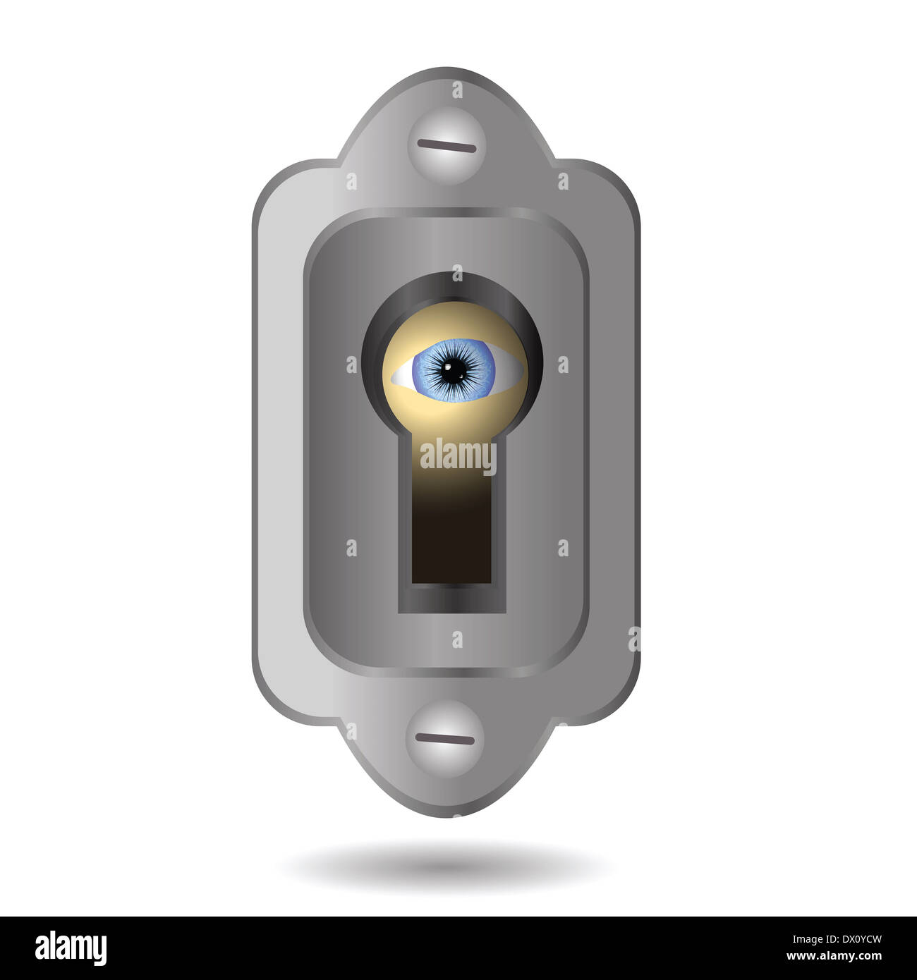 colorful illustration with key hole for your design Stock Photo - Alamy