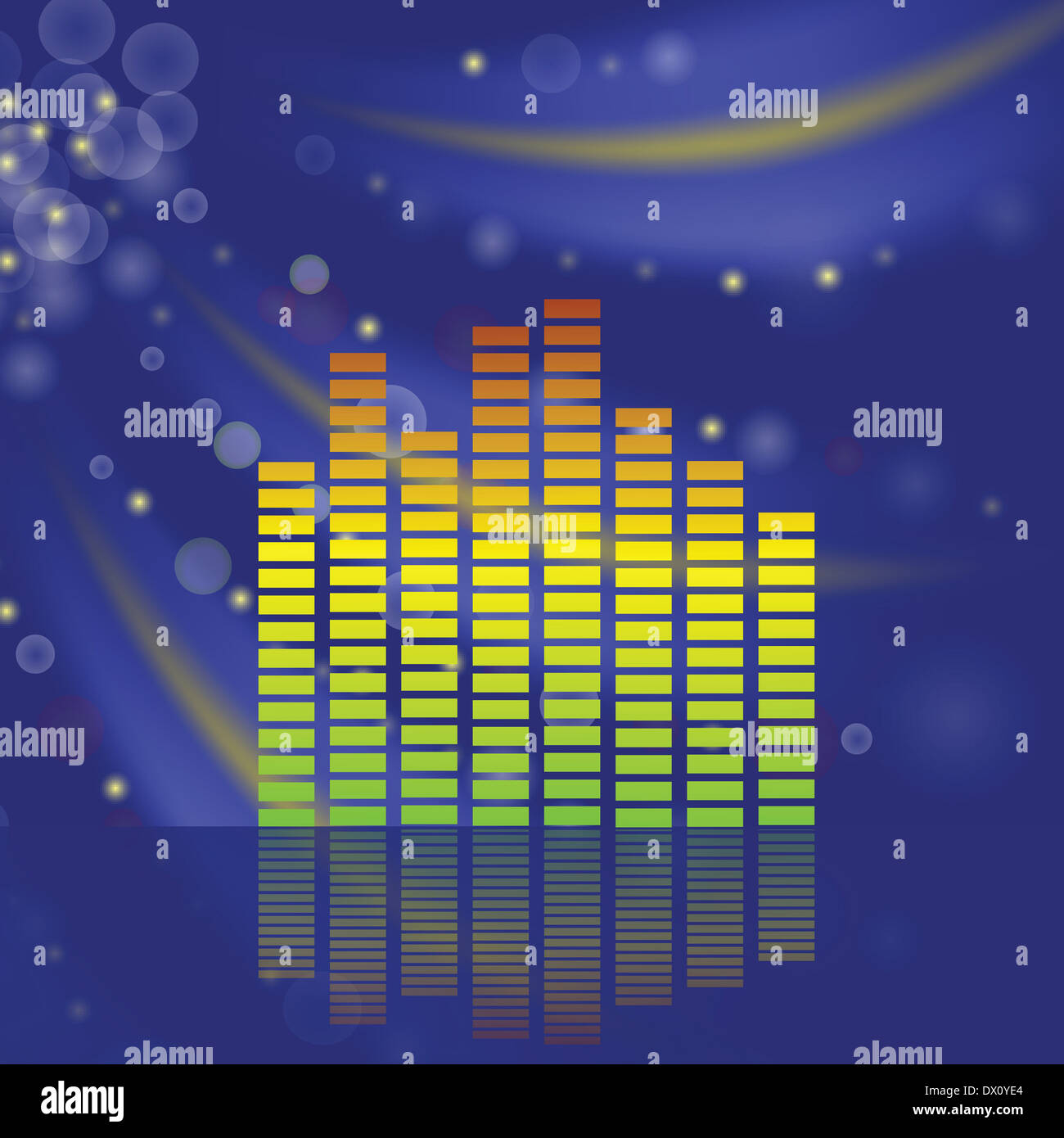 colorful illustration with equalizer for your design Stock Photo - Alamy