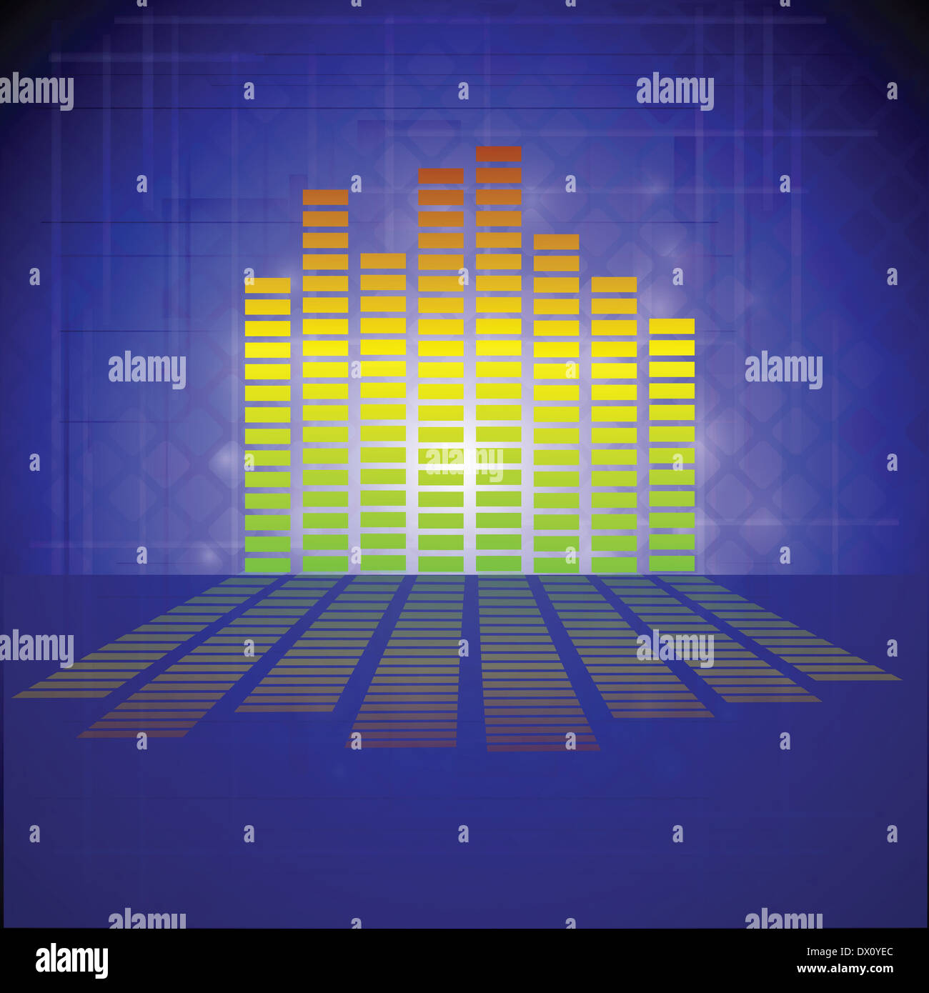 colorful illustration with modern equalizer for your design Stock Photo ...